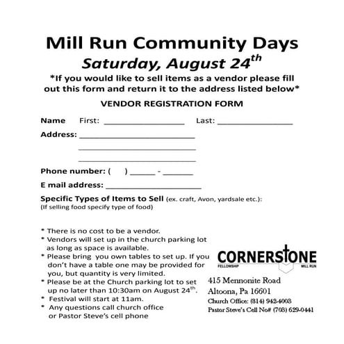 Final draft vendor registration form | PDF