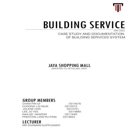 Building Service Project 2 Case Study Report | PDF