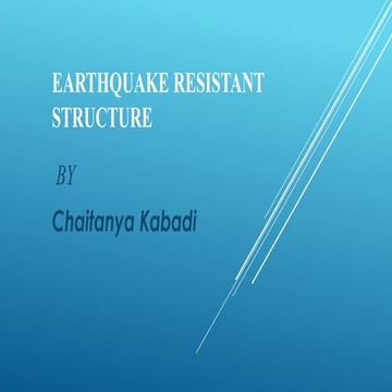 Earthquake Resistant Structure | PDF