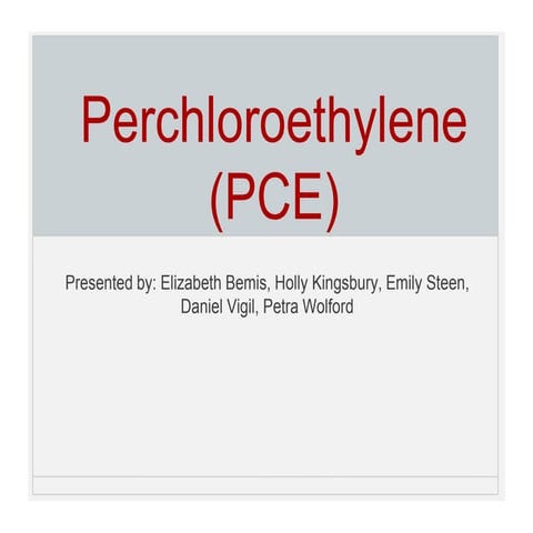 EHOH 6614 PCE Powerpoint | PPT