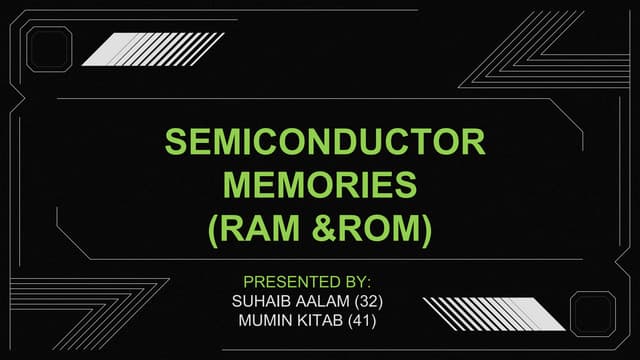 Primary Memory: RAM, ROM and their Types | PDF