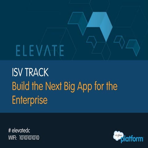 Washington DC ELEVATE ISV Track | PPT