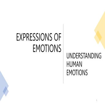EXPRESSIONS OF EMOTIONSpptx | PPTX