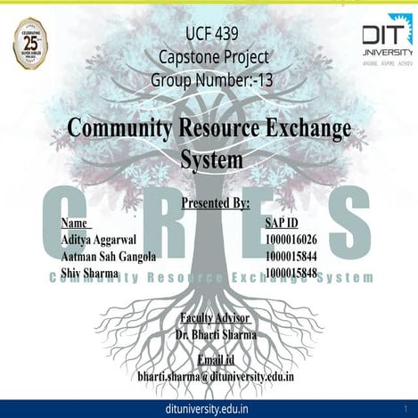 Community resource stock exchange system. | PPTX