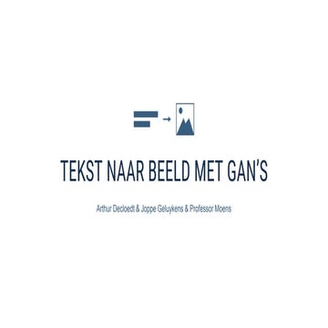 Text to Image synthesis with GAN's | PPTX | Technology & Computing