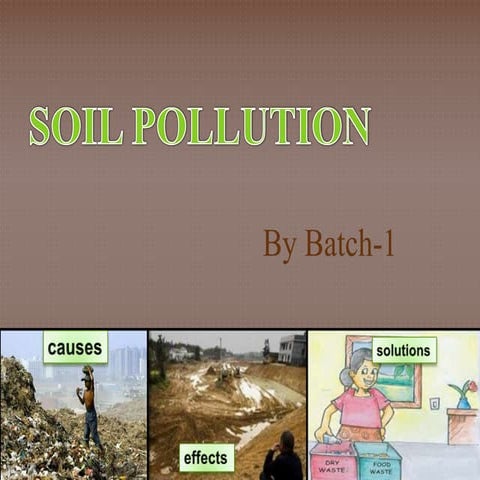 soil pollution | PPTX
