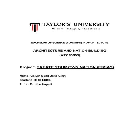 Create Your Own Nation (Essay) | PDF