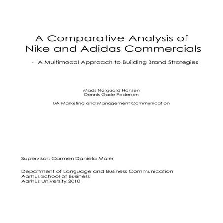 comparitive study of nike and adidas | DOCX