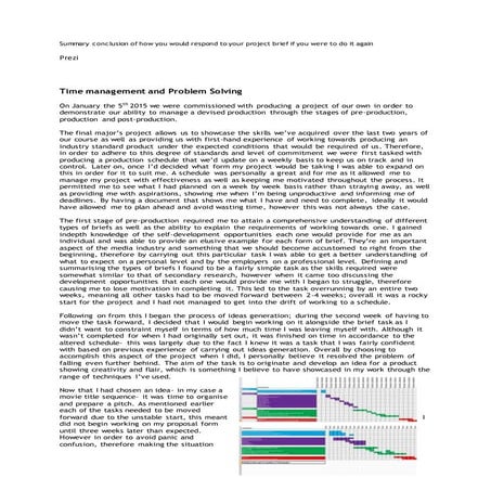 FMP - Production Diary | DOCX