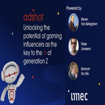 Unlocking the potential of Gen Z via gaming influencers | PPT