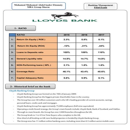 Lloyds Banking Group | PDF