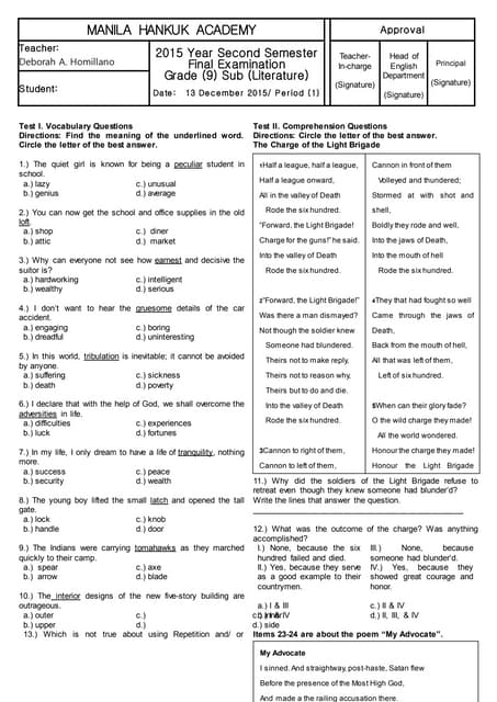 Class 10 Cbse English Communicative Sample Paper Term 2 2011 | PDF