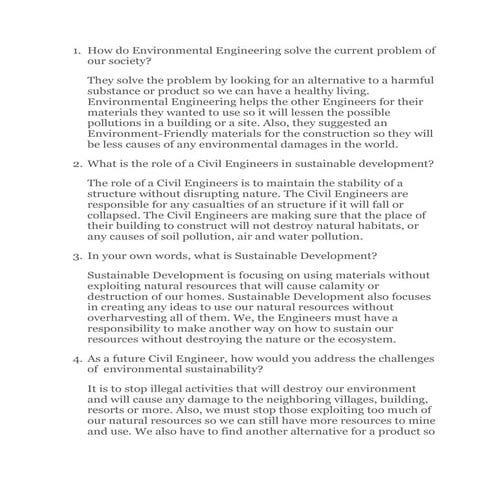 Civil Engineering Orientation FInal exam | PDF