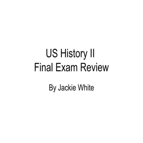 Final exam review 2013 | PPT