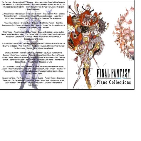 Final fantasy piano collections | PPT