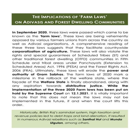 India's Three New Farm Laws | Farmer's Bills 2020 | PPTX
