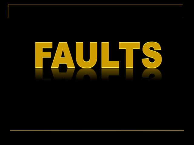Fault'classification of fault and mechanism of faulting | PPTX