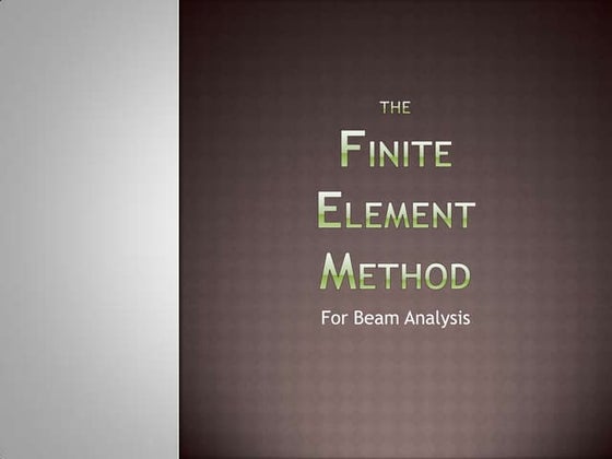 Introduction To Finite Element Analysis Ppt 0005