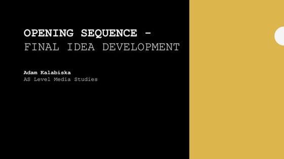 Final film idea mind map | PPT