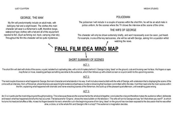MIND MAPS AND MOOD BOARDS FOR INITIAL FILM IDEAS | DOCX | Screenwriting ...