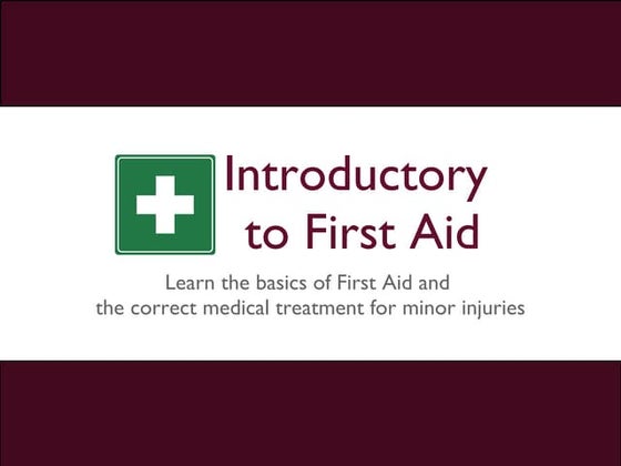 First aid for kids | PPT
