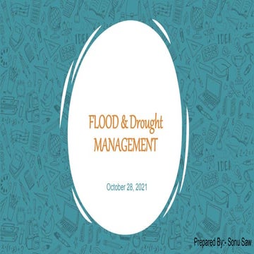 Flood & drought management | PPTX