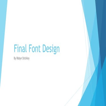 Final font design process | PPTX