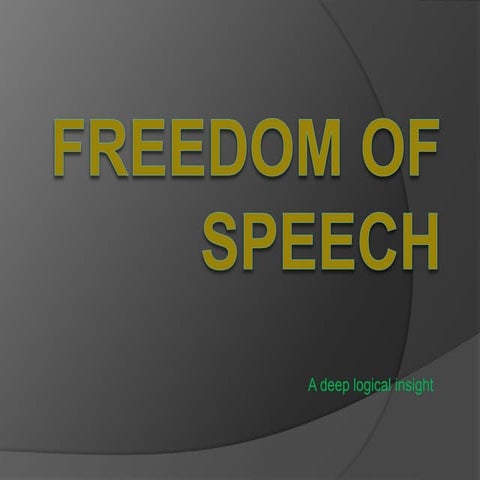 Freedom of speech | PPTX
