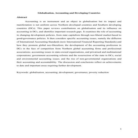 Final globalisation accounting and developing countries cpa submission ...