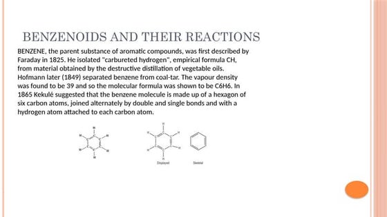 Aromaticity in benzenoid and non-benzenoid compunds | PPTX | Chemistry ...