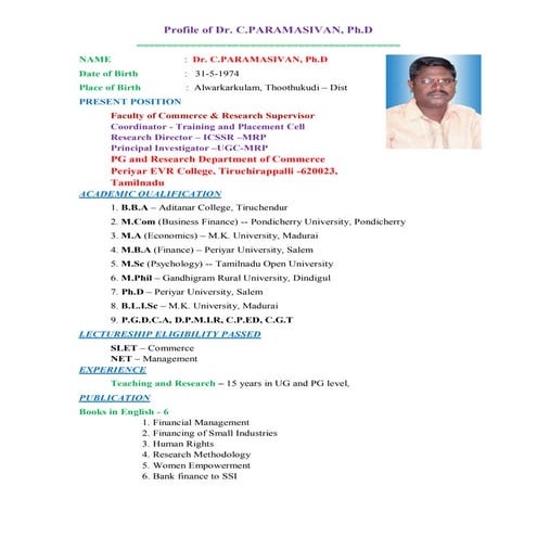 Final guest bio data | PDF