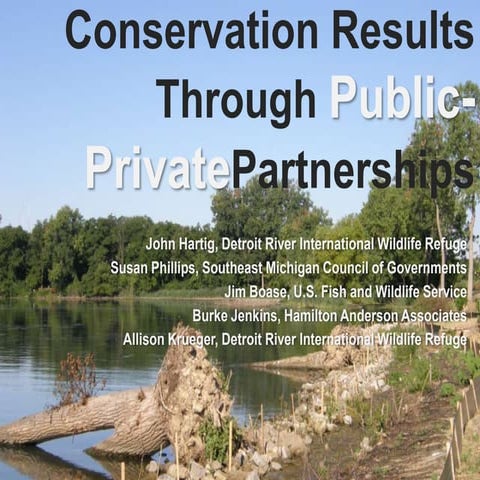 Conservation Results for Public-Private Partnerships | PPTX
