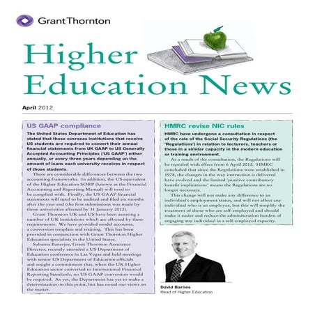 Grant Thornton - Higher Education News 2012 UK | PDF