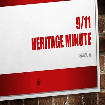 my final heritage minute Isabel H. | PPTX