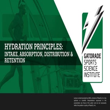 FINAL Hydration Principles_ Intake, Absorption, Distribution ...