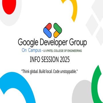 INFO_SESSION ppt of Google Developer Group On Campus UVPCE | PPTX