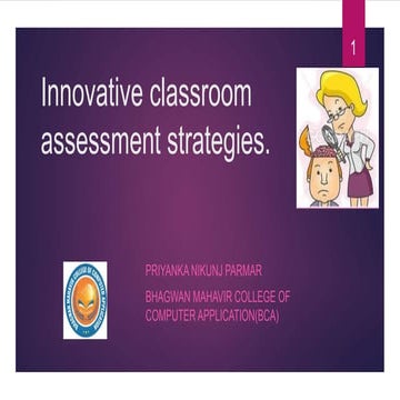Final innovative classroom assessment strategies | PPTX | Educational ...