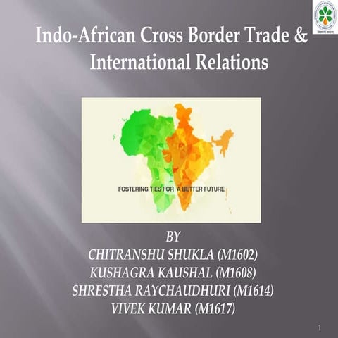 Final international relations & cross border trade between india ...