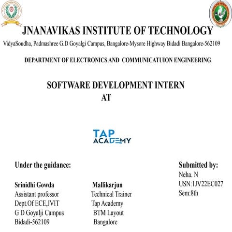 Comprehensive Internship Report on IoT Development and Python ...