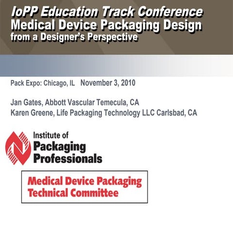 Final Io Pp Mdptc Pack Expo Nov 3 2010 3 | PPT