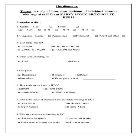 Final ipo questionnaire | DOCX