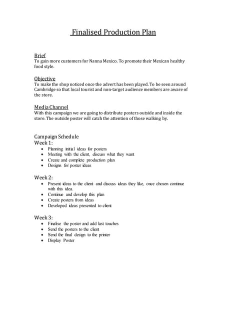 Advertising Plan: | PDF