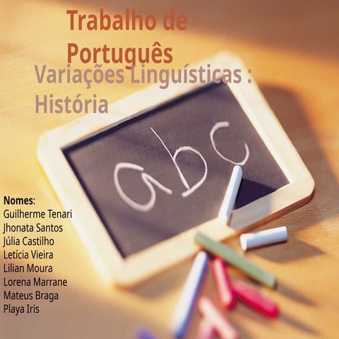 Variações linguísticas - O que é e características | PPTX