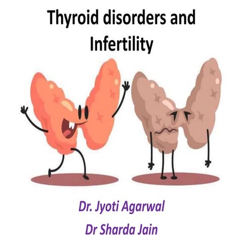 Thyroid Disorders & infertility Dr jyoti Agarwal , Dr Sharda Jain | PPTX