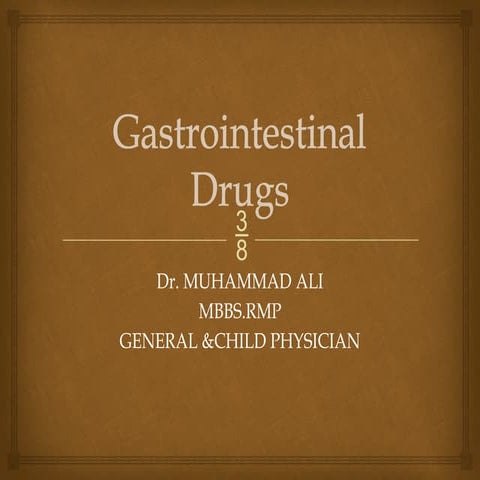 Pharmacology powerpoint git drugs | PPT