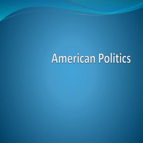 American political system and parties | PPTX