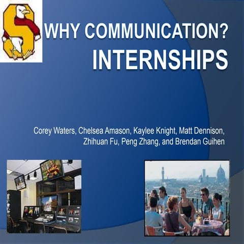 EMAIL VERSION Communication Internships Student Brochure | PDF