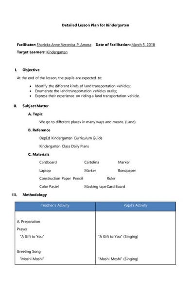 DETAILED LESSON PLAN FOR KINDERGARTEN detailed-lesson-plan-for-kindergarten