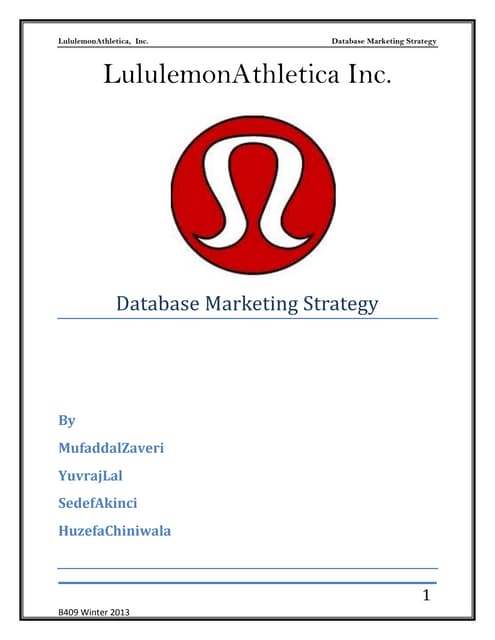 Lululemon presentation | PPTX | Women\'s Outerwear | Women\'s Clothing