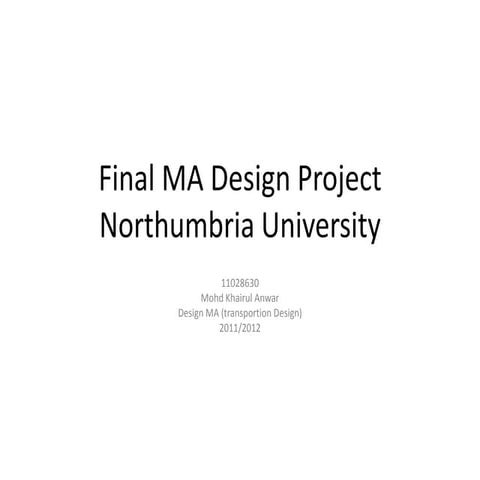 Final ma design project | PPTX
